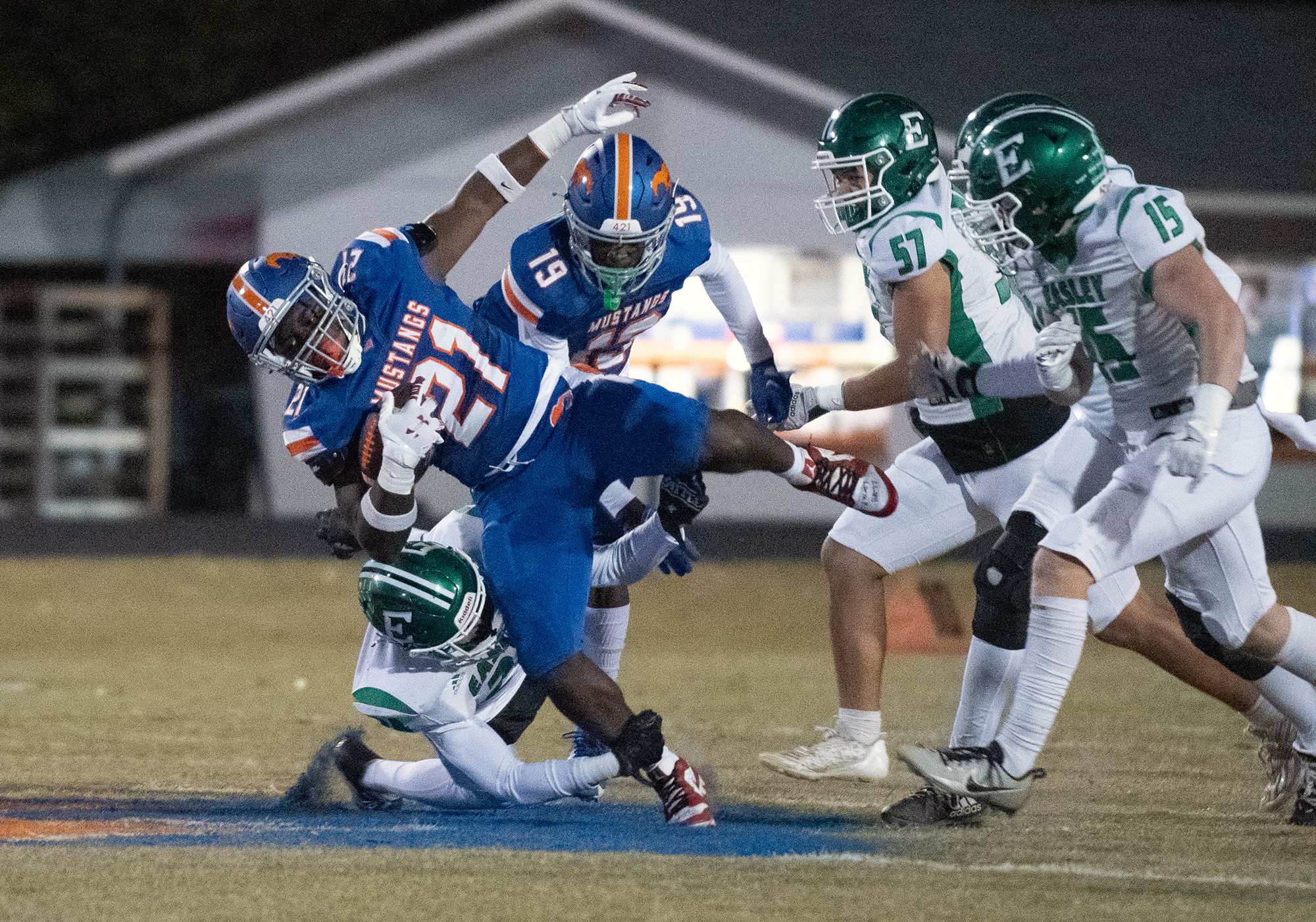 In pictures: Mustangs wrangle playoff win - Augusta Good News