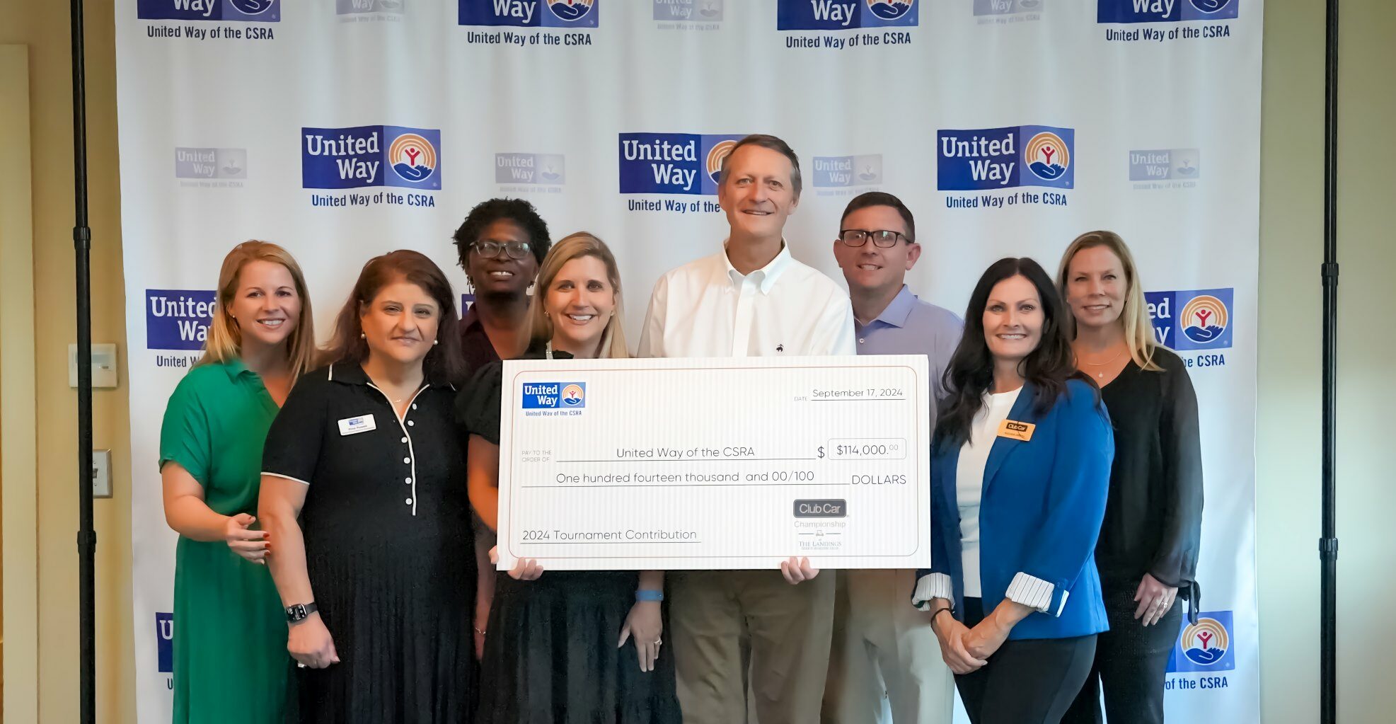 Club Car donates $114,000 to United Way of CSRA - Augusta Good News