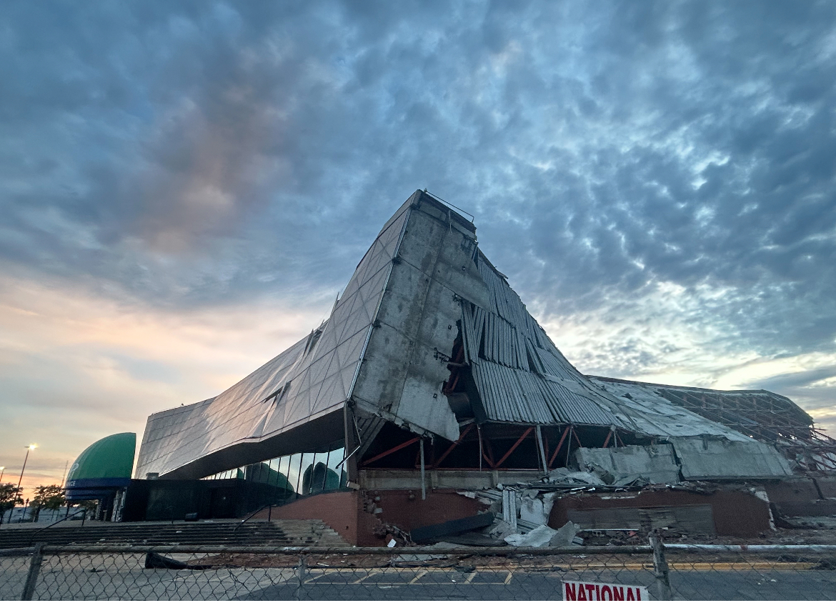 In pictures: Demolition of James Brown Arena is gettin' down to it ...