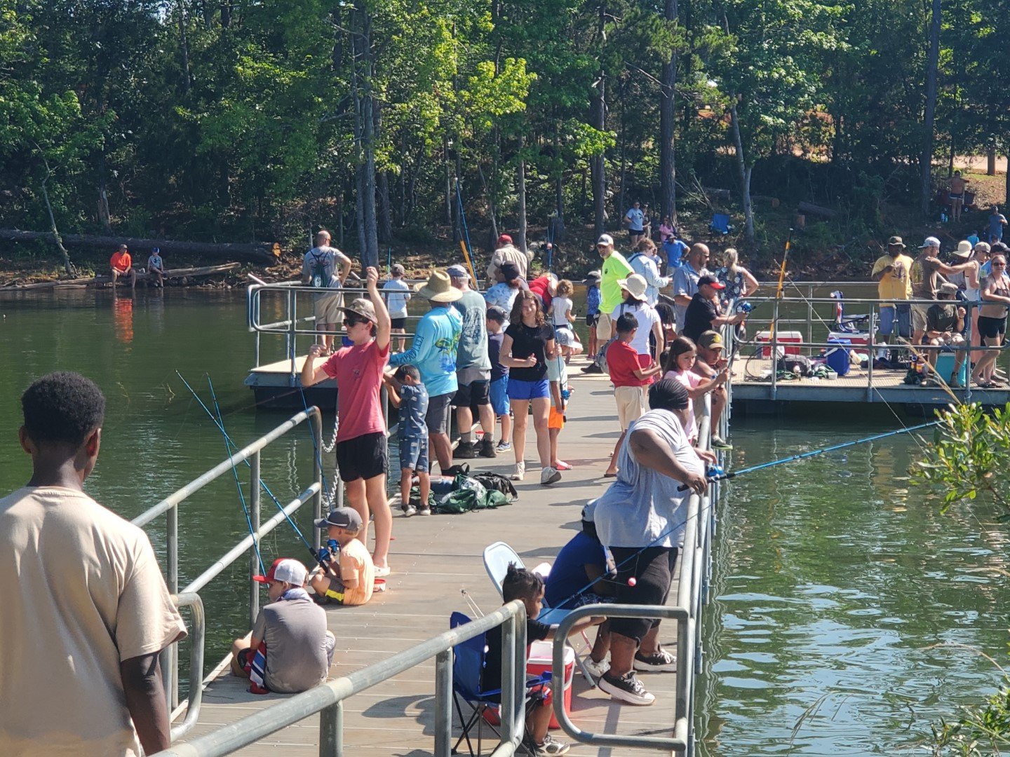 Third Annual Take Kids Fishing Day draws crowd despite heat - Augusta ...